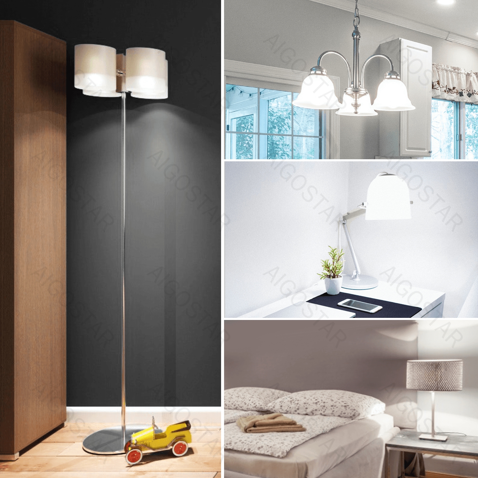 LED light sensitive induced bulb A60 E27 12W 6500K