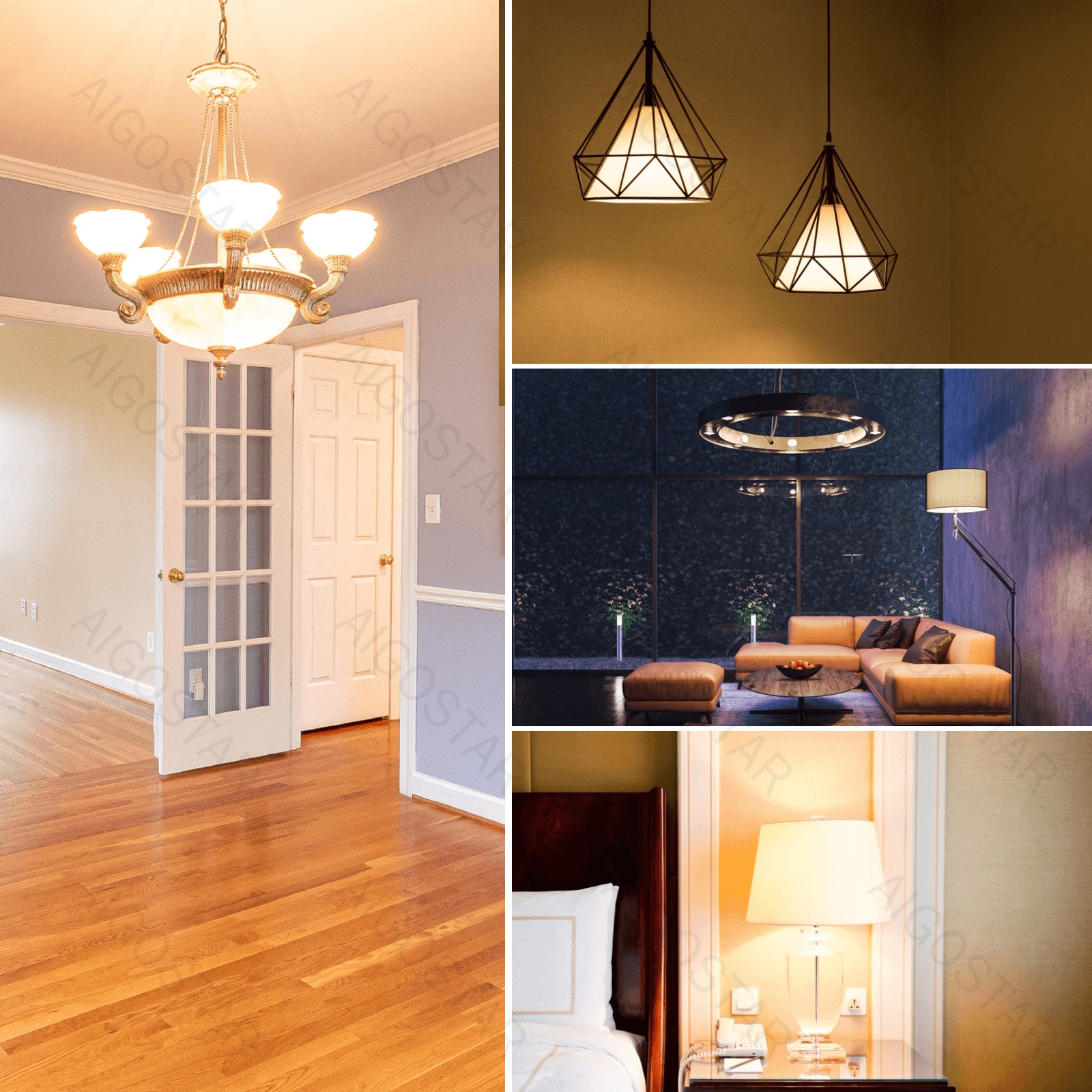 LED light sensitive induced bulb A60 E27 12W 3000K